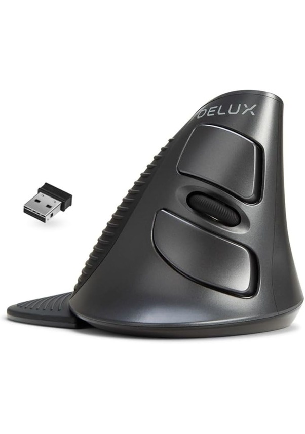 Techtic Kablosuz Dikey Mouse Sessiz 6 Tuşlu Bilek Destekli Siyah ...