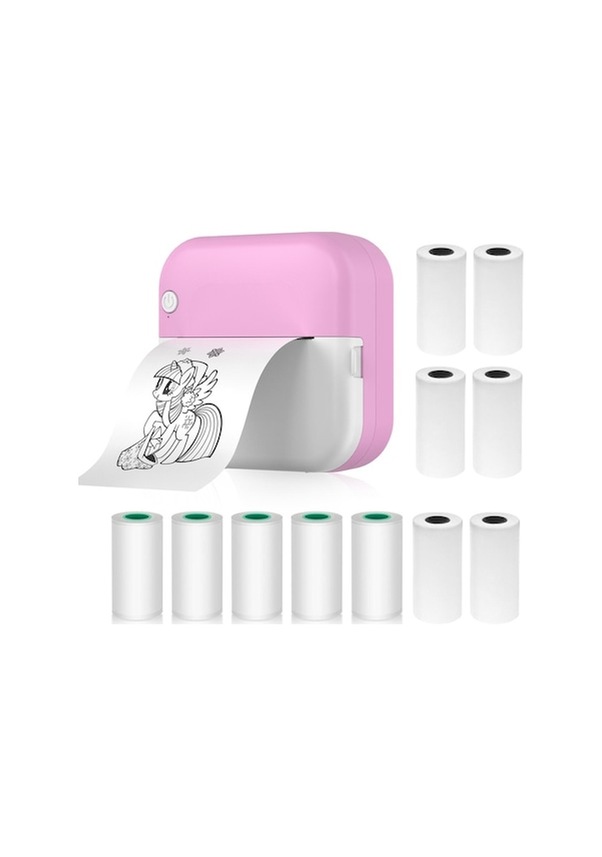 Reedark Mini Termal Yazıcı, 6 Rulo Kağıt 57 Mm + 5 Kendinden Yapışkanlı ...