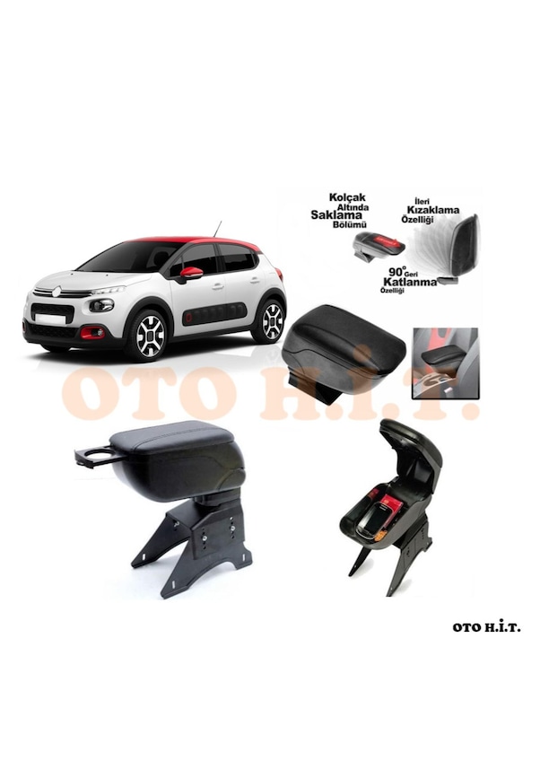 Citroen C3 16 Üzeri Uyumlu Kol Dayama Ve Kolçak Sürgülü Fiyatları ve ...
