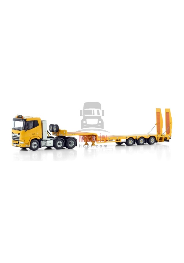 1/50 Lowbed Daf Xf Sl 6x2 Twın Steer Semı Low Loader Wıth Ramps - 3 ...