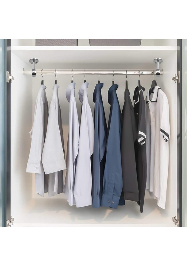 Eıtgzwas 2020 2 Parça Perde Çubuğu, Paslanmaz Çelik Dolap Çubuğu ...