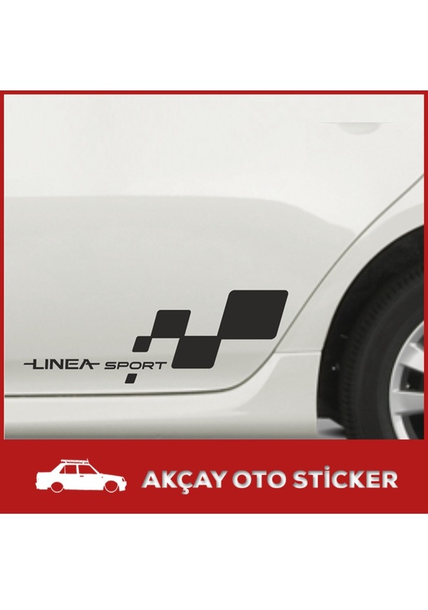Linea Sport Sticker Linea Sticker Linea Oto Sticker Füme-20Cm X 8Cm ...