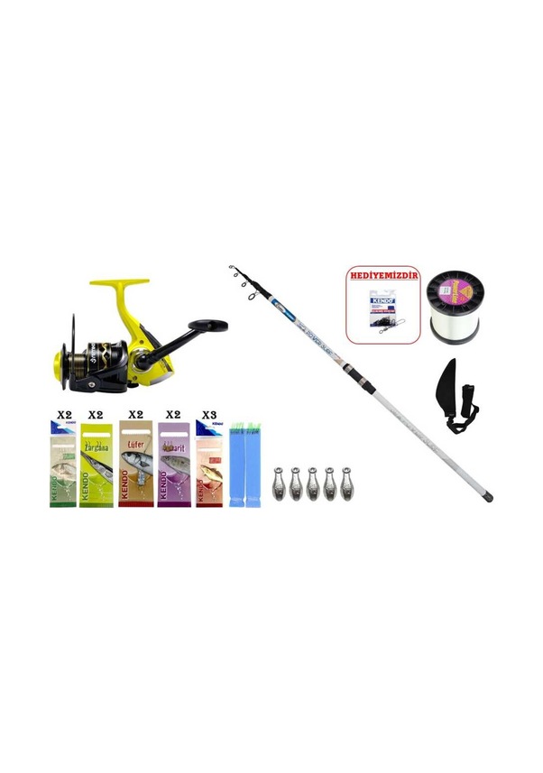 Kendo Sea Power 4.20m 100-250gr & Remixon New Modern Times 6000 Sarı Surf Seti t21166-39783 ...