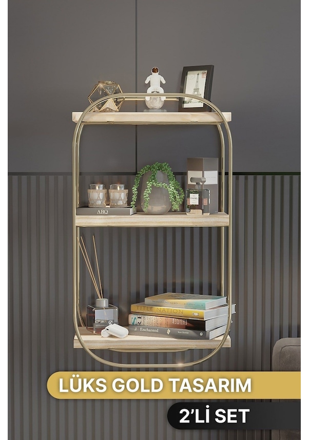 Duvar Raf 2li Set Duvar Rafı Oval Raf Yatak Odası Komodin 2li Berjer Set Ayaksız Duvar Raf ...