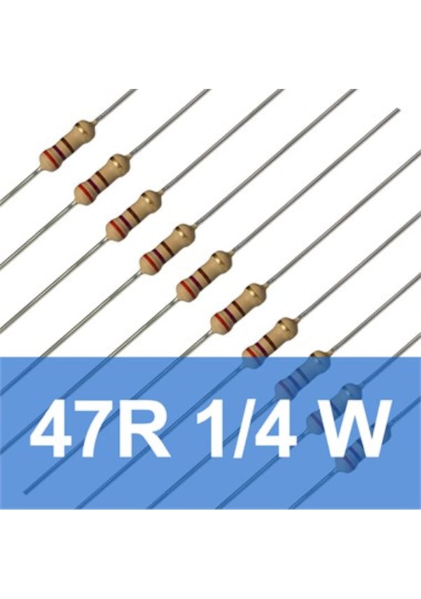 47R 1/4W Direnç (10 Adet) 47 Ohm Fiyatları ve Özellikleri