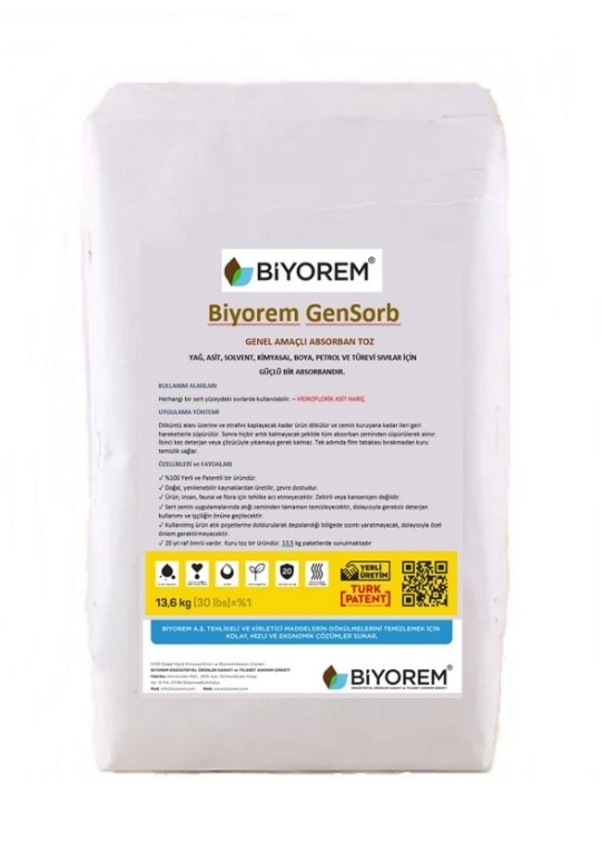 Biyorem GenSorb - Genel Amaçlı Absorban (Yağ, Yakıt, Asit, Kimyasal ...