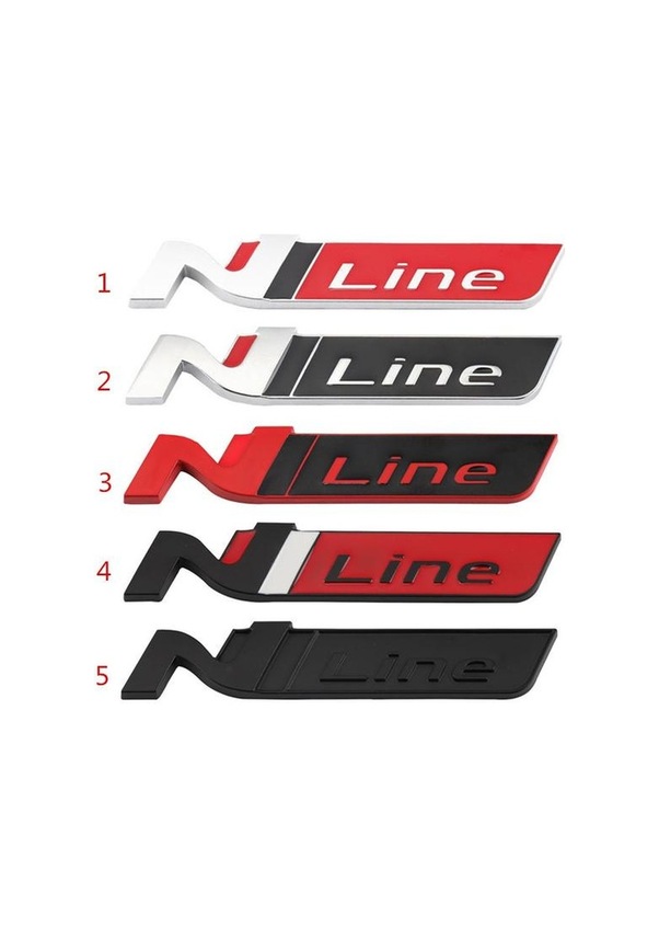 N Line Logo Araba Etiket Rozet Amblem Çıkartması Ön Izgara I30 2021 ...
