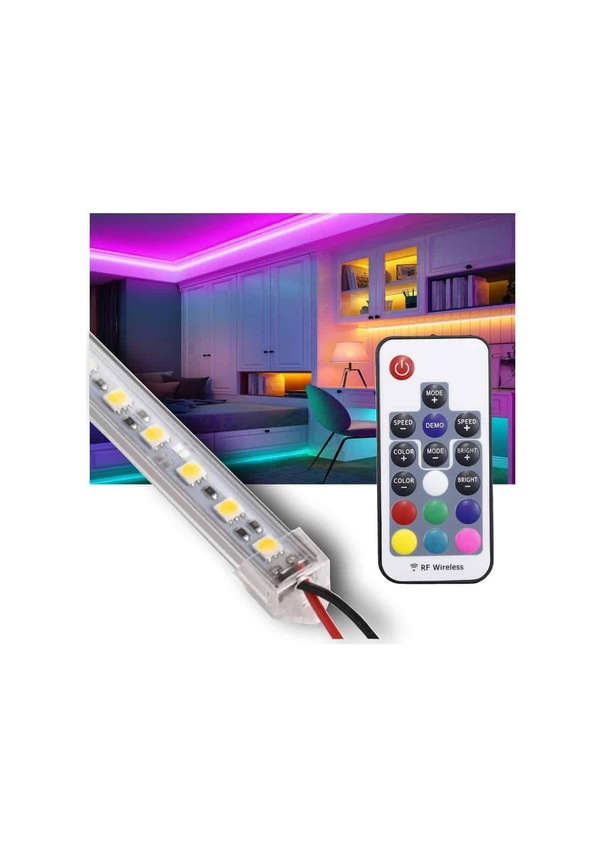 RGB Renkli RF Kumandalı Çubuk Bar Led Seti Opak 50 Cm Fiyatları ve ...