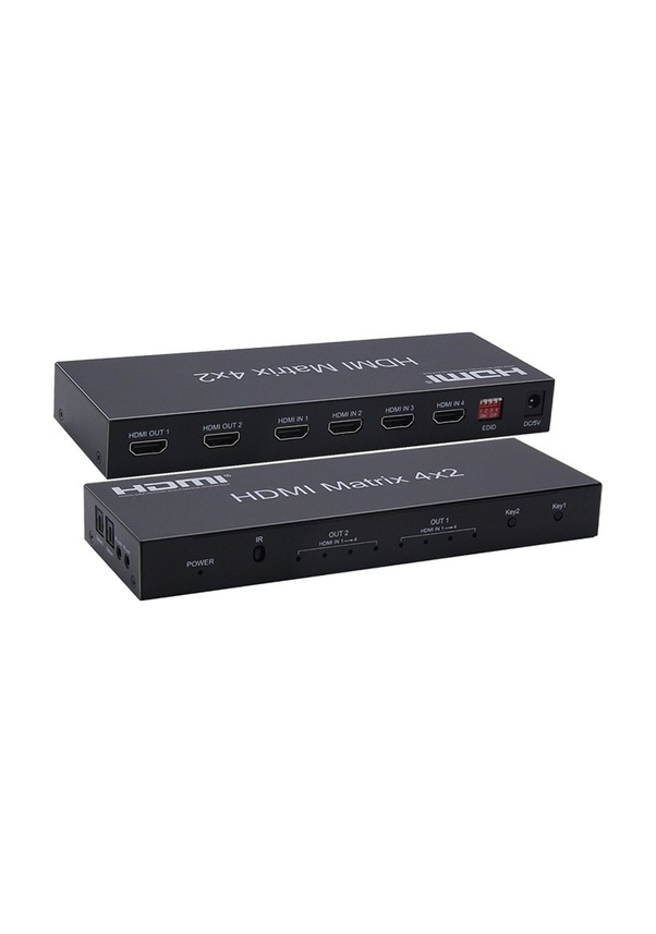 HDMI 4K 3D matrix 4x2 kumandalı 4 in 2 out switch-splitter Fiyatları ve ...
