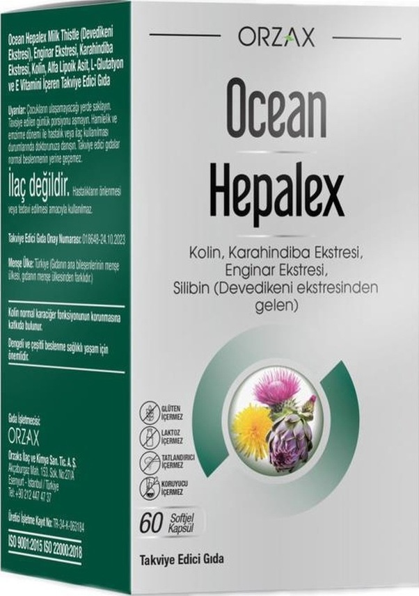 Ocean Hepalex 60 Softjel Fiyatları ve Özellikleri