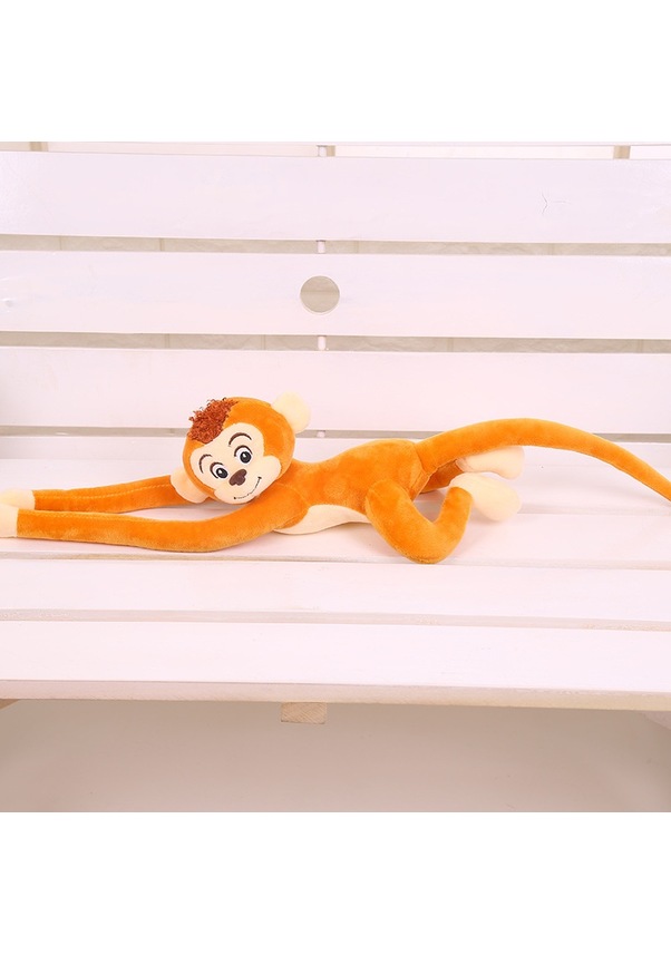 Tuomeng Maymun Peluş Oyuncak Uzun Kollu Asılı Maymun Turuncu Perde ...