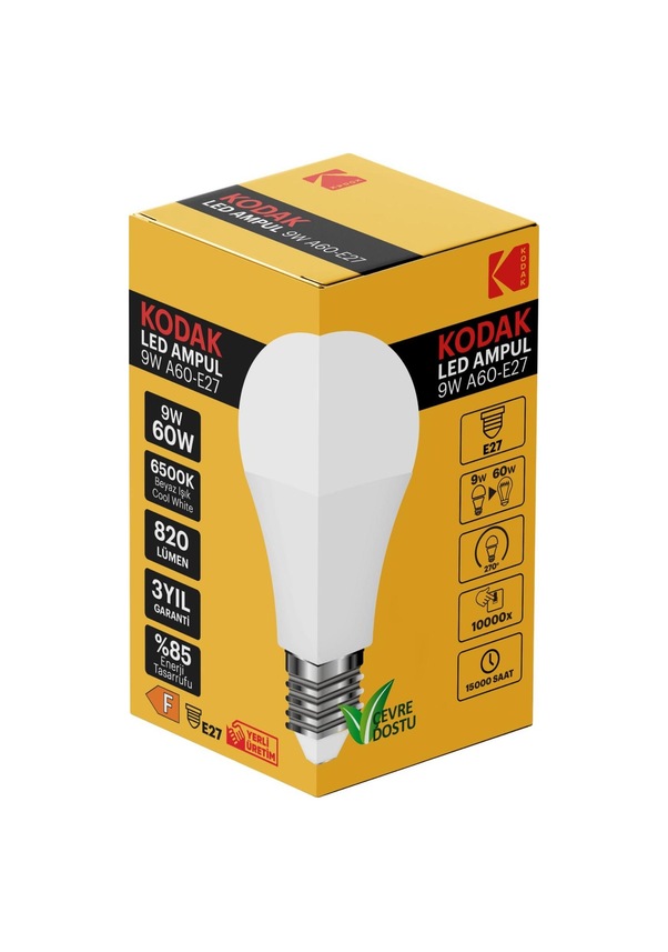 Kodak Led Ampul 9 W Beyaz Işık Fiyatları ve Özellikleri