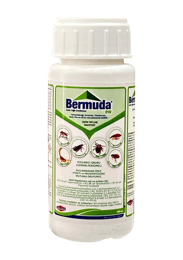 Bermuda Ew Haşere Öldürücü Sivrisinek Kene Pire Akrep Haşere İlacı 100 Ml Fiyatları ve Özellikleri