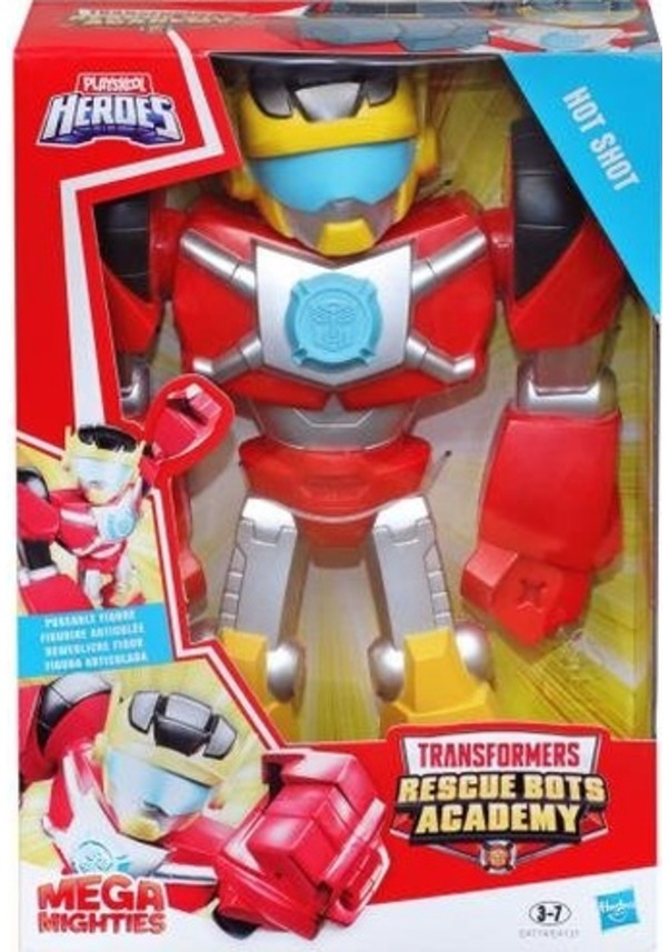 Transformers Playskool Heroes Transformers Rescue Bots Academy Mega Mighties Hot Shot Figürü ...