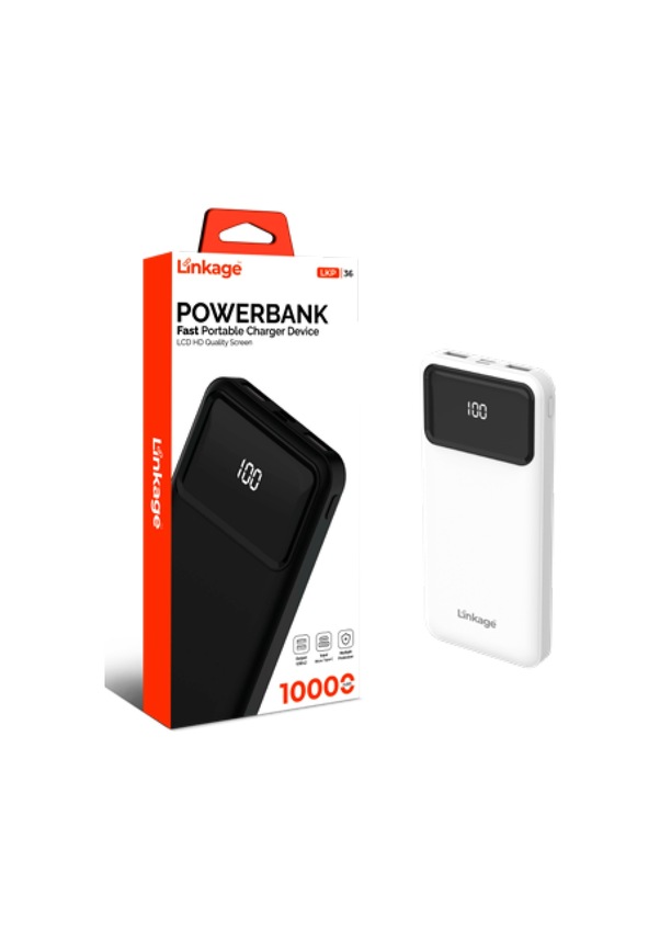 10000 Mah 2x Usb Dahili Type-c Kablo Lcd Güç Göstergeli Powerbank Lkp ...