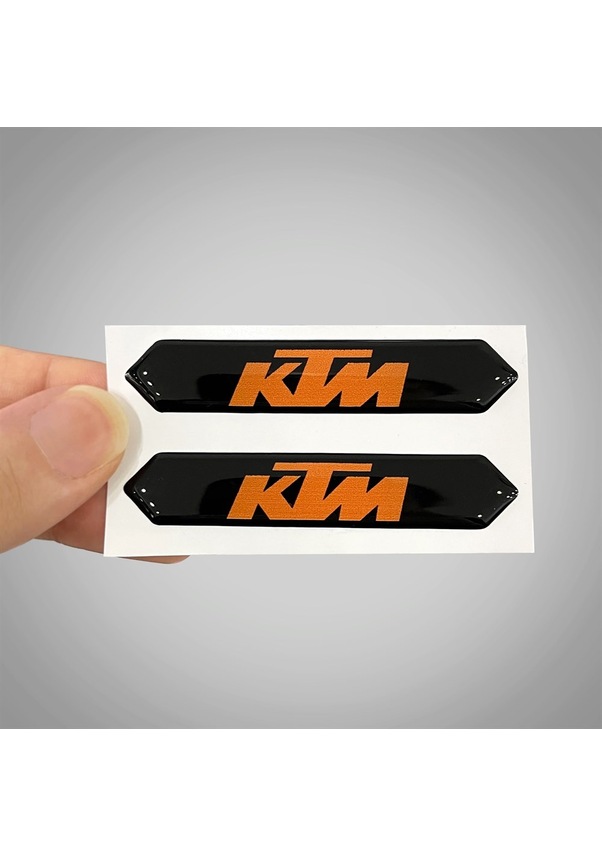 Ktm 3D Gümüş Arma Sticker Yapıştırma 2 Adet Fiyatları ve Özellikleri