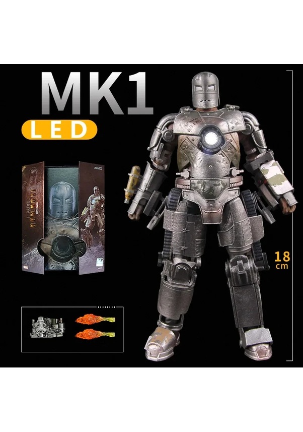 Zd Oyuncaklar Demir Adam Aksiyon Figüru Serisi Ortak Hareketli Mk1 Mk2 Mk3 Mk4 Mk42 0.9x0.35 Cm ...