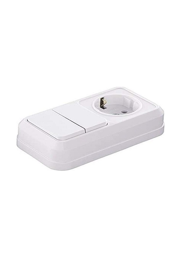 Makel Sıva Üstü Beyaz Komutator+Topraklı Priz 451A2 Fiyatları ve Özellikleri