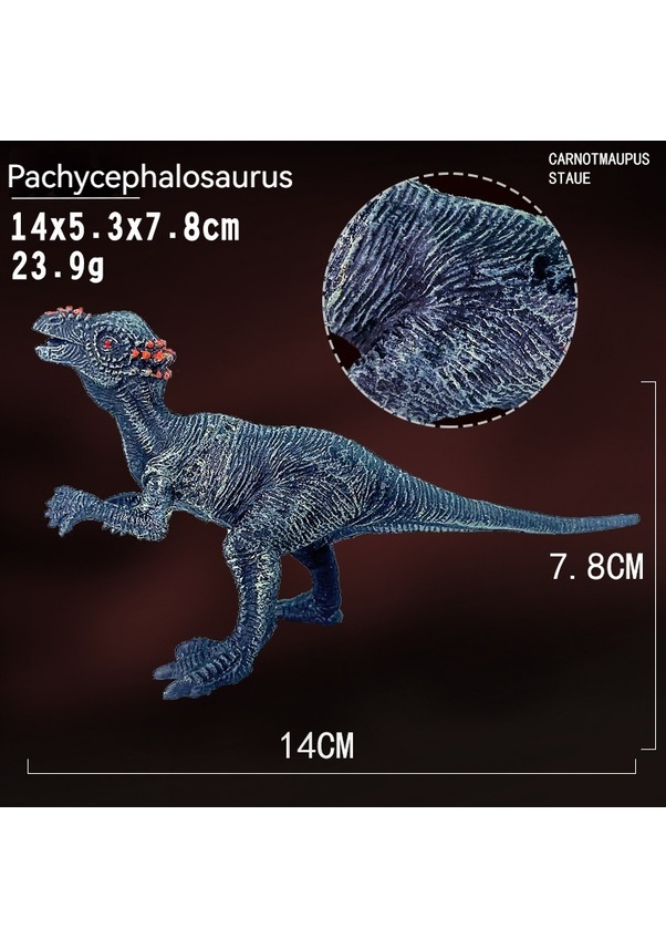 Plastik Simülasyon Dinozor Modeli Oyuncak-retro Pachycephalosaurus ...