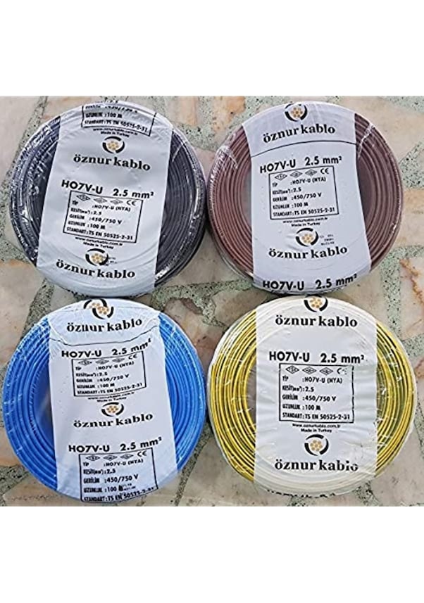 Öznur 2,5Mm Nya Kablo 1,5 Mm Nya-Kahverengi-50 Metre-2,5 Mm Lik Fiyatları ve Özellikleri