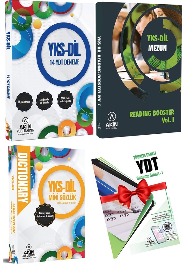 Akın Dil Yks-dil 14 Ydt Deneme+mini Sözlük+reading Booster Vol.1 ...