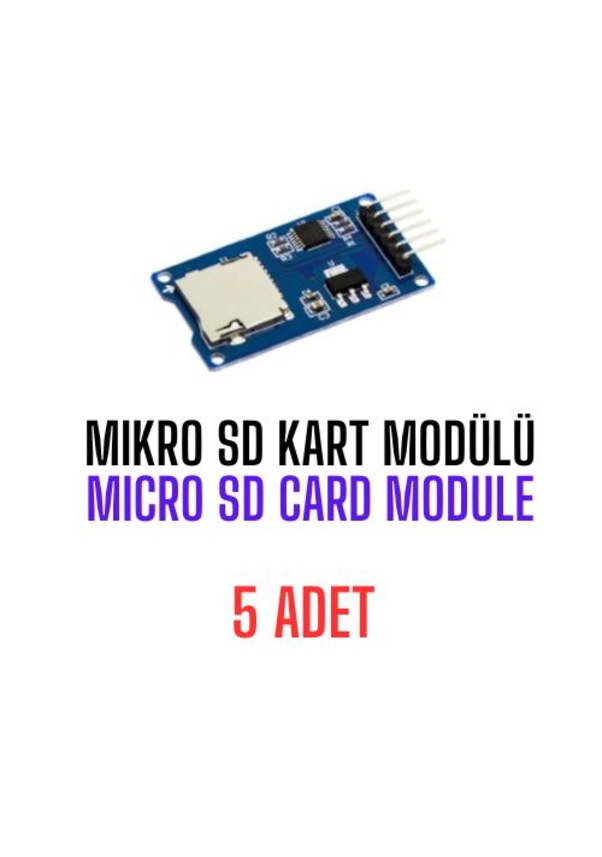 Micro Sd Kart Modülü, Mikro Sd Kart Modülü 5 Adet Fiyatları ve Özellikleri