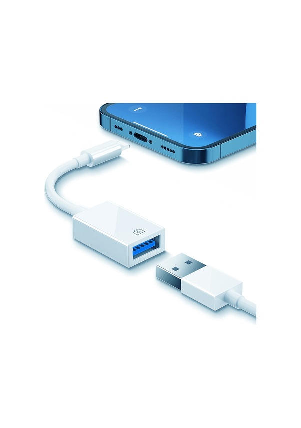 iOS Uyumlu iPhone USB Dönüştürcü OTG Çevirici USB 3.0 Hızlı Transfer ...