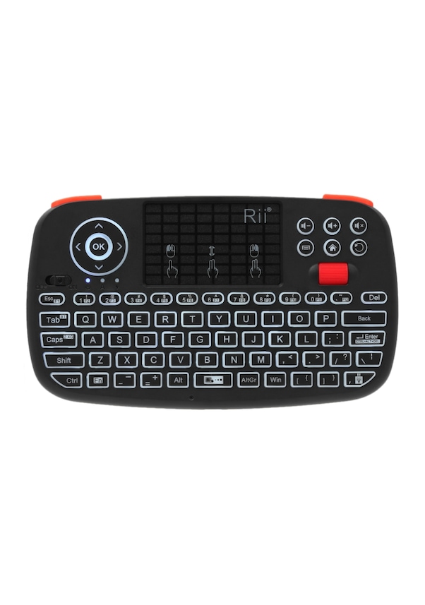Rii I4 Mini Bluetooth 2.4 Ghz Çift Modlu Aydınlatmalı Klavye ...
