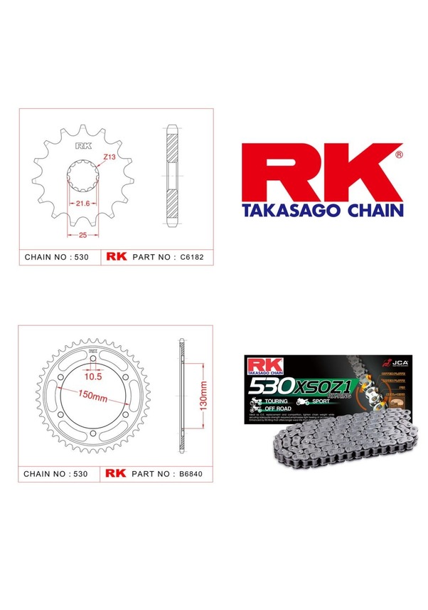 Yamaha Fzs 600 Rk X-Ring Zincir Dişli Set 530 Xso-15/48T 1998 ...