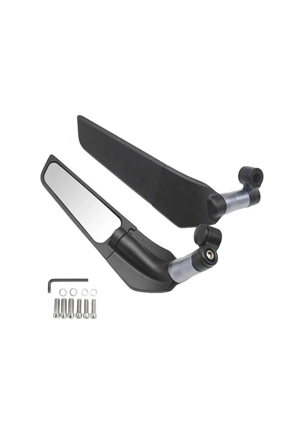 Motosiklet Gidon Kanat Ayna Unıversal Model 360 Derece Dönebilen Motor ...