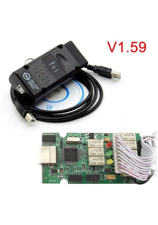 Opcom V1.59-yüksek Kaliteli Opcom V1.99 V1.95 Opsiyonel Pıc18f458 Çip ...