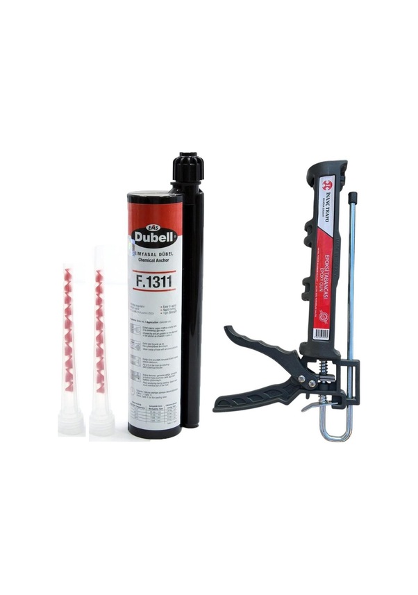Ems Dubell f.1311 Epoksi Kimyasal Dübel 345 Ml+ Sert Plastik Tabancası ...