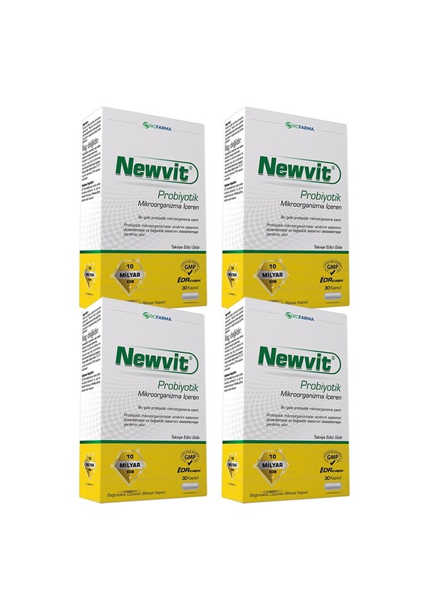 Newvit Probiyotik Kapsül 4 x 30 Kapsül Fiyatları ve Özellikleri