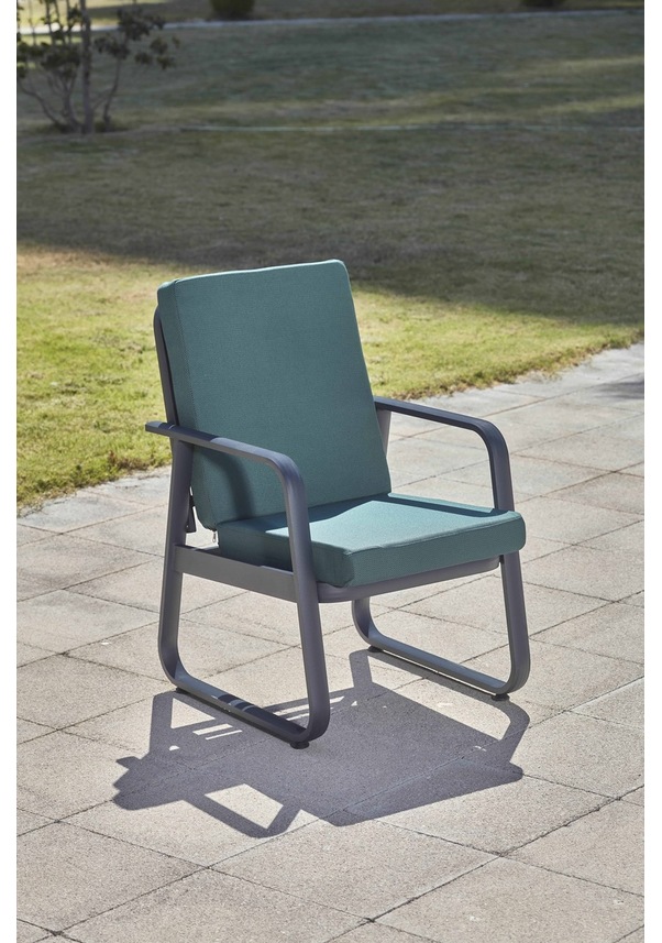 Erinöz Bella Bahçe Balkon Sandalyesi Antrasit Gövde Triole Kumaş ...