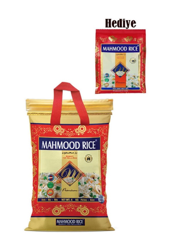 Mahmood Rice Basmati Pirinç 4 KG + Mahmood Rice Basmati Pirinç 900 G ...