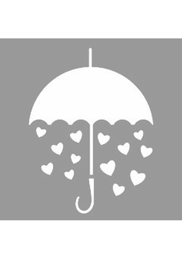 Raining Love Stencil Boyama şablonu 30x30 cm, Duvar Stencil, Fayans ...