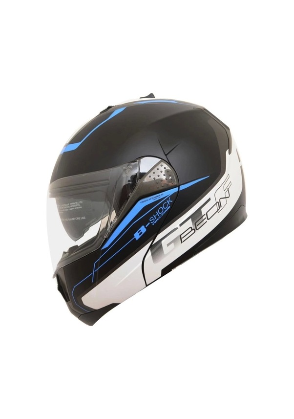 Beon B700 Çene Açılır Kask Beyaz - Mavi - Mat Siyah S Fiyatları ve ...