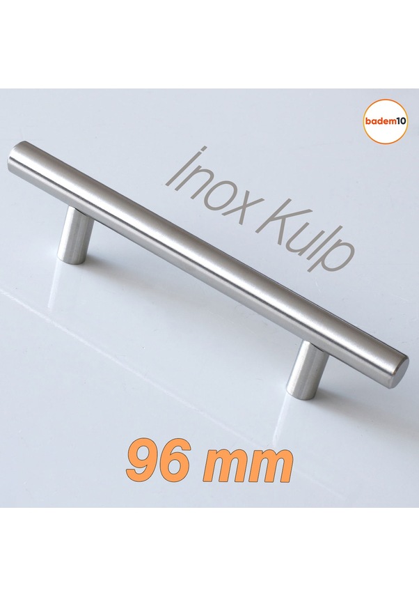 Pürüzsüz İnox Metal Kulp 96 Mm - 9.6 Cm Mobilya Mutfak Çekmece Dolap ...