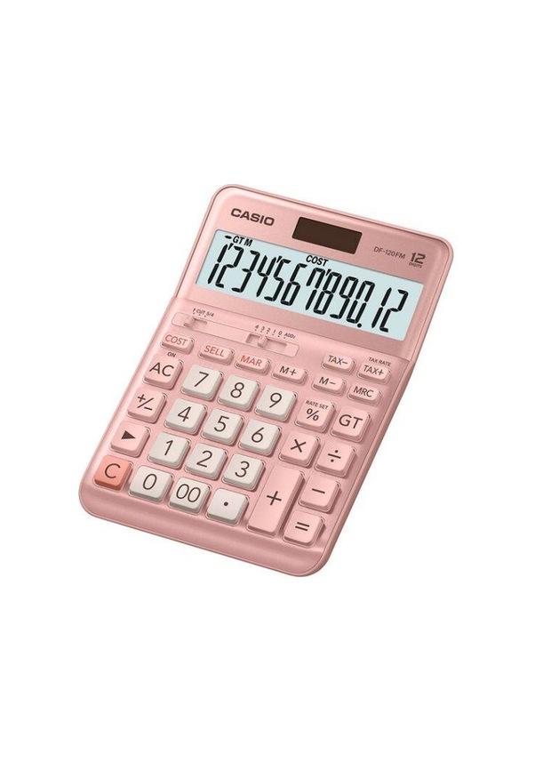 Casio DF-120FM-PK Pembe 12 Hane Masa Üstü Hesap Makinesi Pembe Fiyatları ve Özellikleri