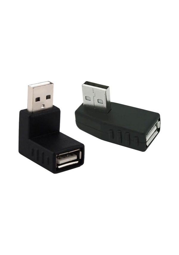 Usb 2.0 Doksan Derece Usb 2.0 L Tipi Dişi Erkek Çevirici 2'li Set 1 ...