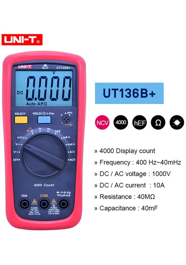 Ut136b-unı-t Ut136b+/ut136c+ Multimetre Dijital Multimetre Test Cihazı ...