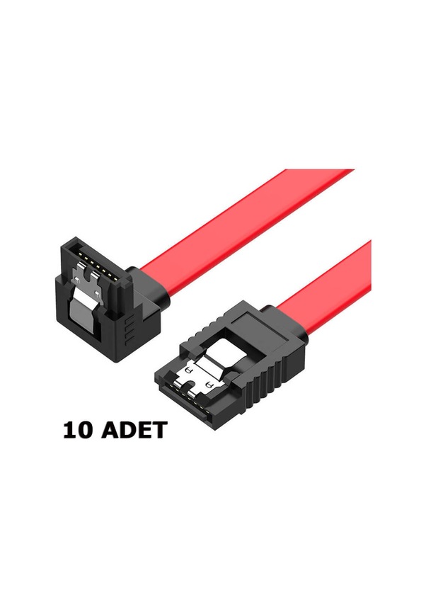 40 cm Sata Data Kablo - 90 Derece - Metal Klips - 10 Adet Fiyatları ve ...