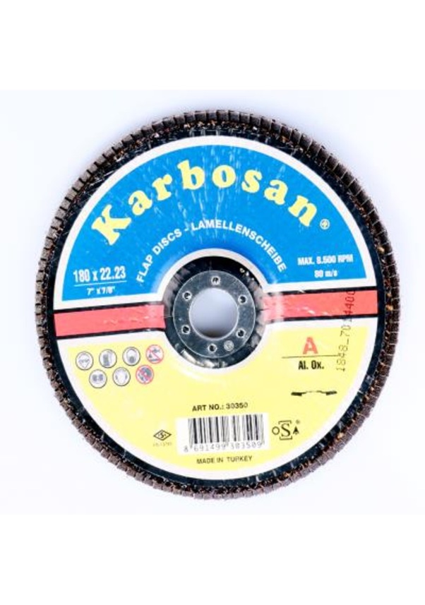 Karbosan 180 Mm Konık Nk Flap Dısk 60 30350-983220 Fiyatları ve Özellikleri Karbosan 180 Mm Konık Nk Flap Dısk 60 30350-983220 Fiyatları ve Özellikleri