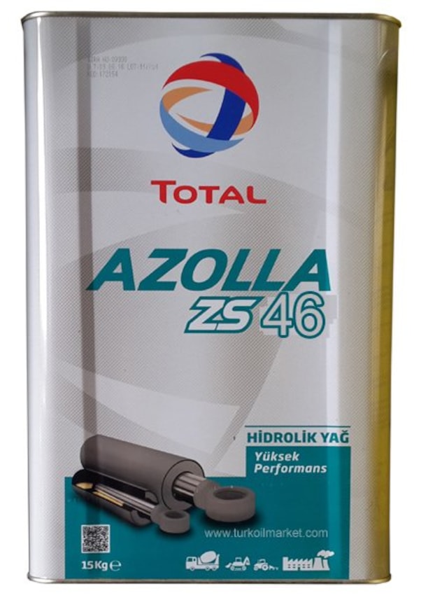 Total Azolla Zs 46 Hidrolik Yağ 15 KG Fiyatları ve Özellikleri