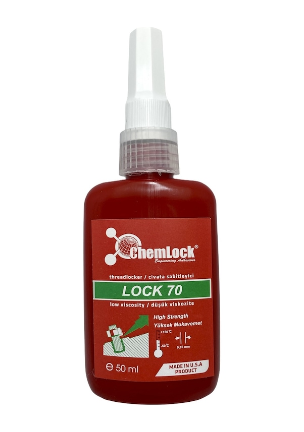 Chemlock Lock 70 Sökülmez Civata Sabitleyici 50Ml. Fiyatları ve Özellikleri