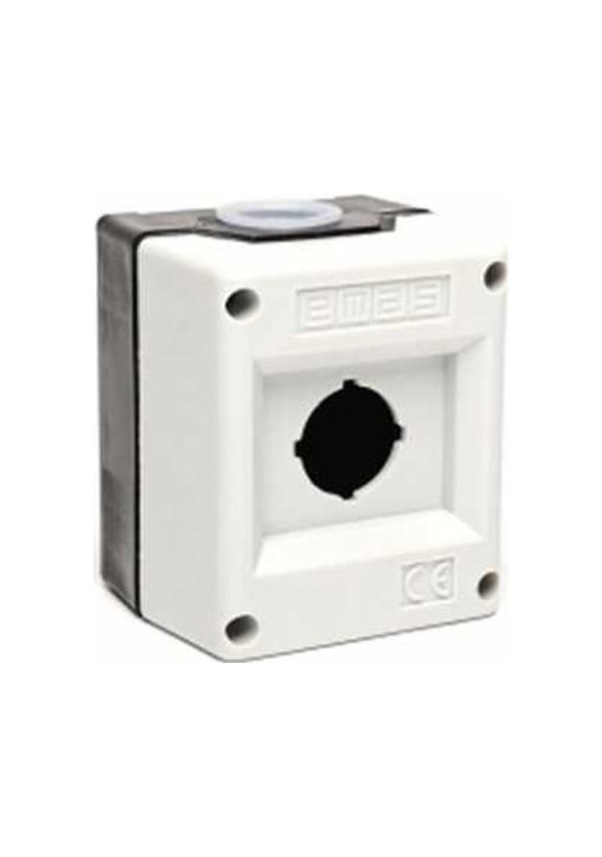 Emas PY1BOS PY Serisi Plasitk 1 Gözlü BOŞ Gri-Siyah Kumanda Kutusu ...