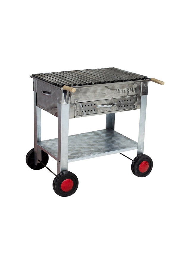 Metehan MTH-143 Çekmeceli - Lama Izgaralı - Dört Tekerlekli Mangal ...