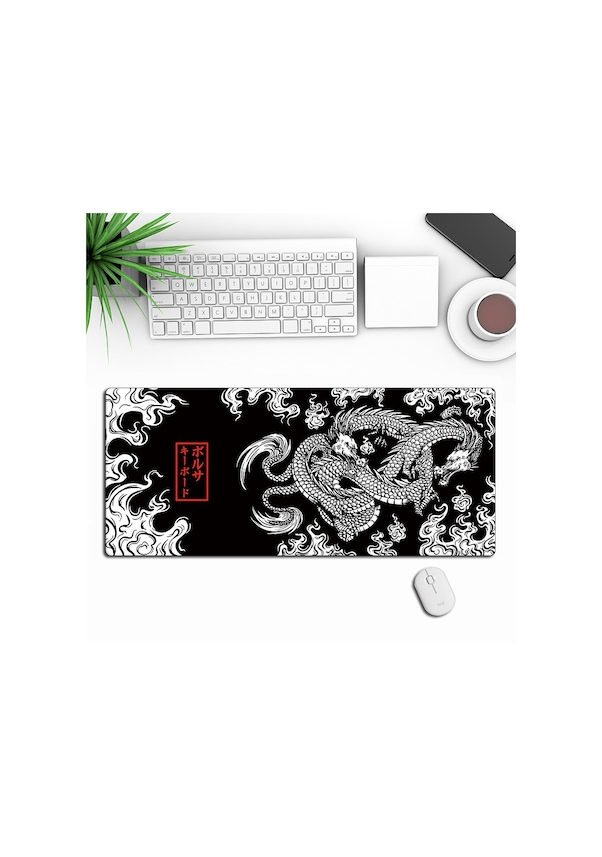 Büyük Gaming Mouse Pad: 90x40cm, Siyah-beyaz Oyuncu Halısı Fiyatları ve ...