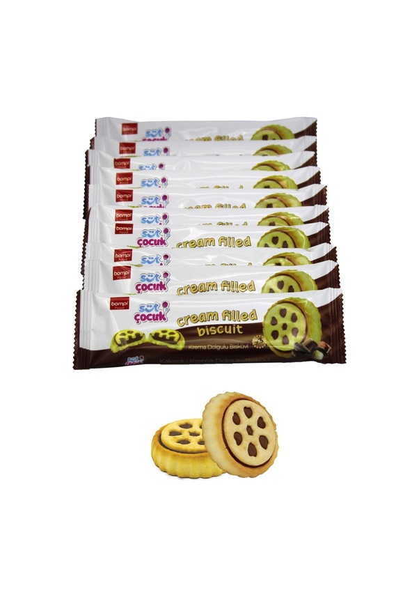 Bompi Süt Çocuk Kakaolu Krema Dolgulu Bisküvi 10 X 37 G Fiyatları ve ...