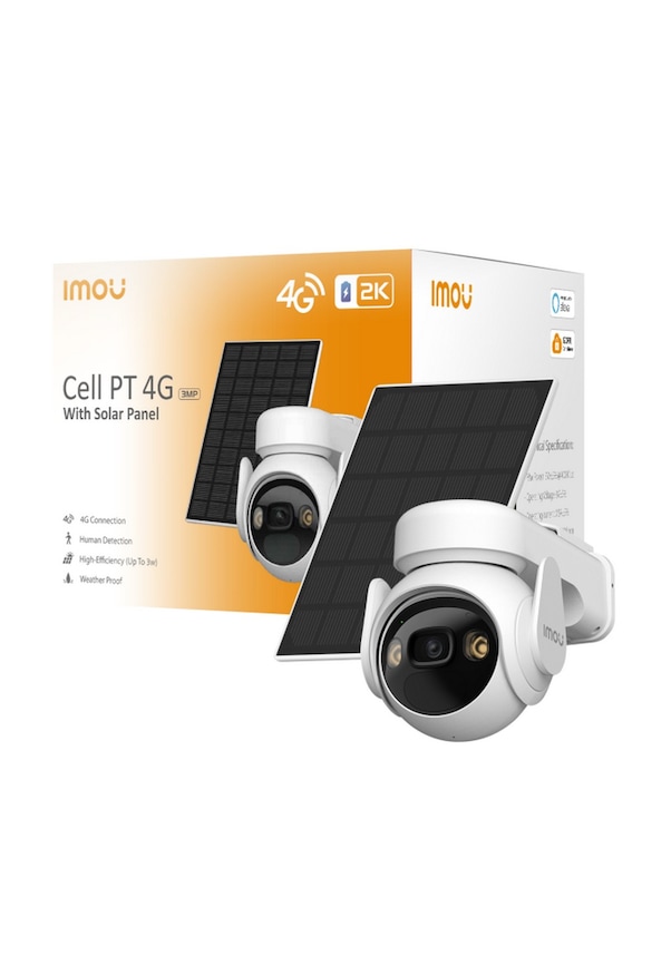 Imou KIT 3 MP Dış Ortam Bataryalı 4G Kamera ve Solar Panel Kiti (IPC-K9EP-3T0TE-EU/FSP12-TYPEC ...